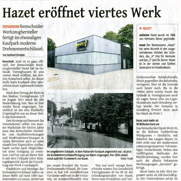 Family tradition and hard work - Hazet